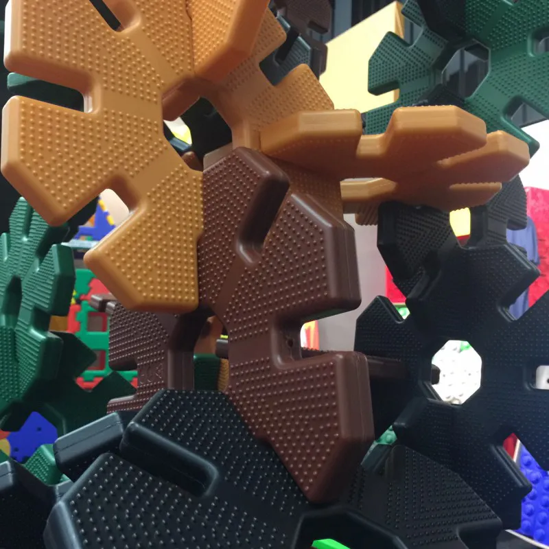 Discos Octoplay XL redondos de juguete de construcción de gran tamaño, construye en 3D